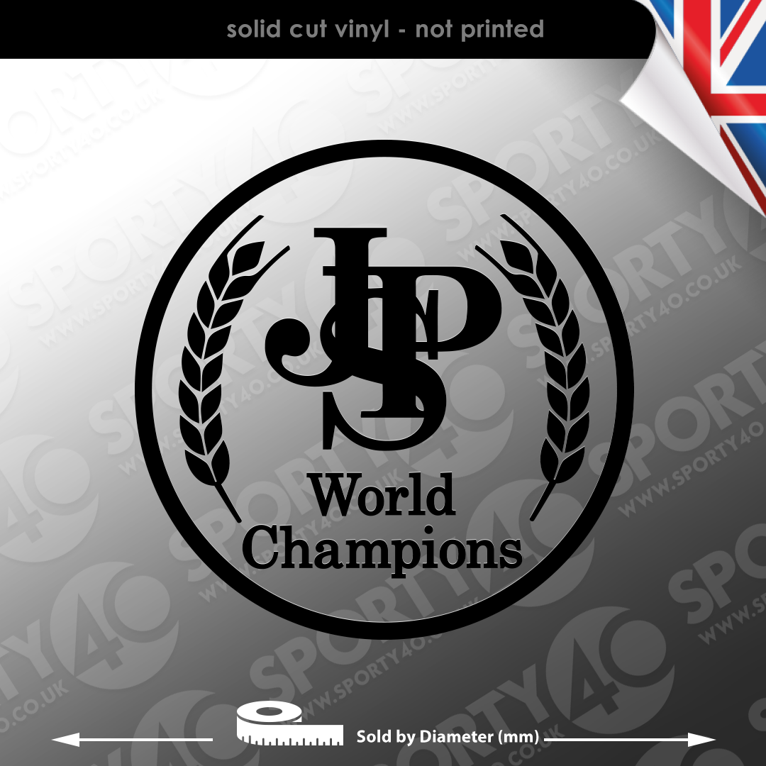JPS World Champions Vinyl Decal Sticker
