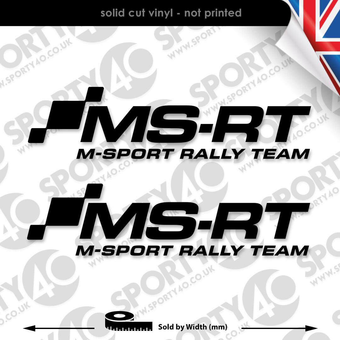 Ford MS-RT Rally Team Vinyl Decal Sticker