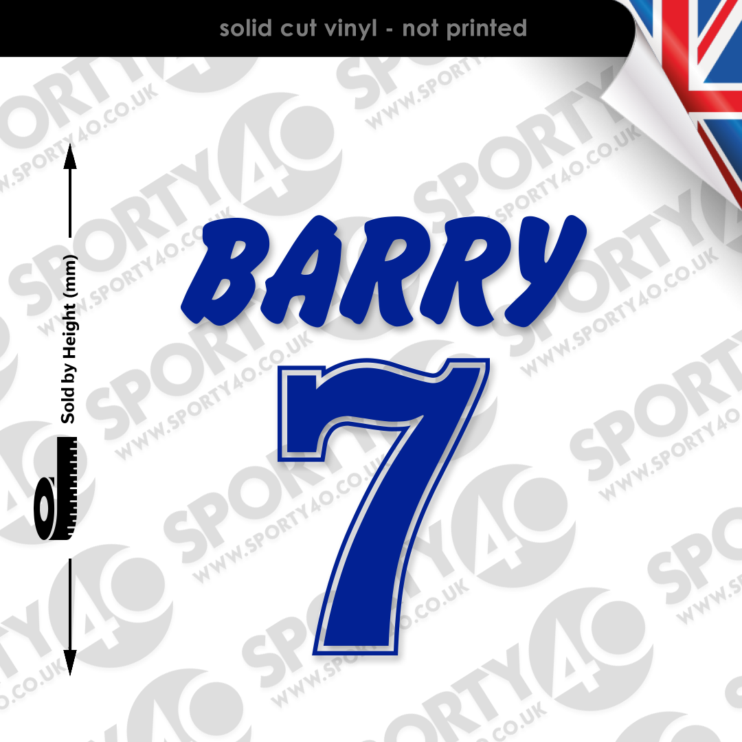 Barry 7 Vinyl Solid Vinyl Decal Sticker