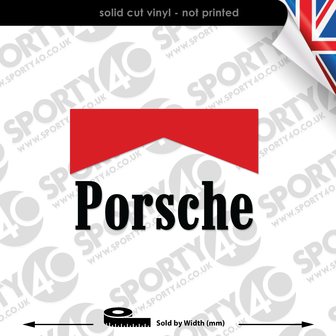 Marlboro Racing Custom Text Cut-Out Vinyl Decal Sticker