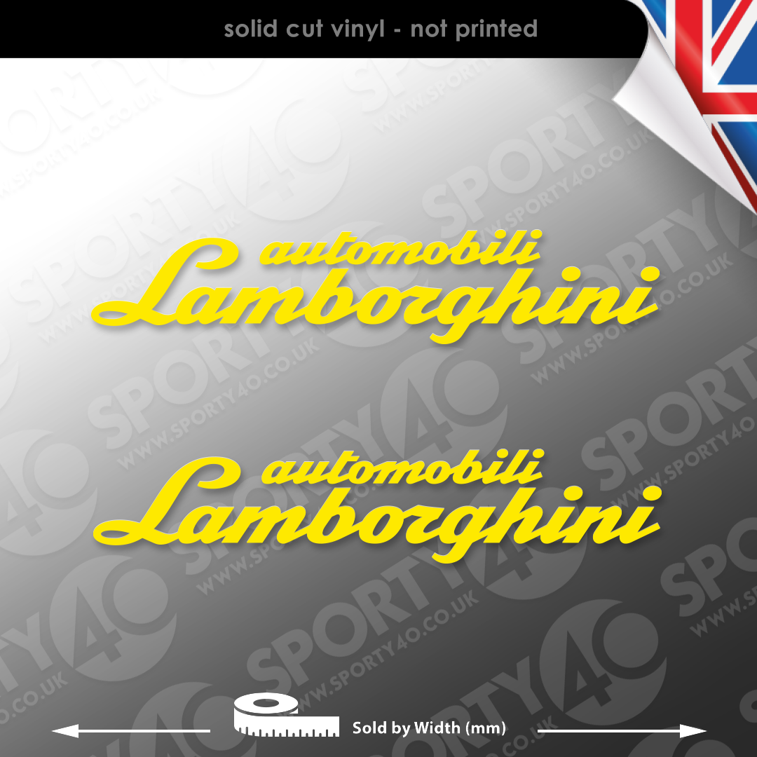 Lamborghini automobilia Vinyl Decal Sticker