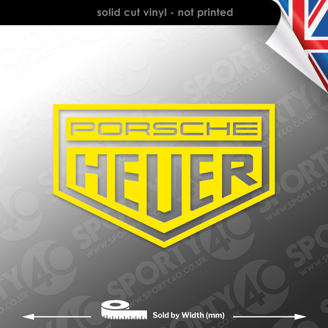 Porsche Heuer Vinyl Decal Sticker