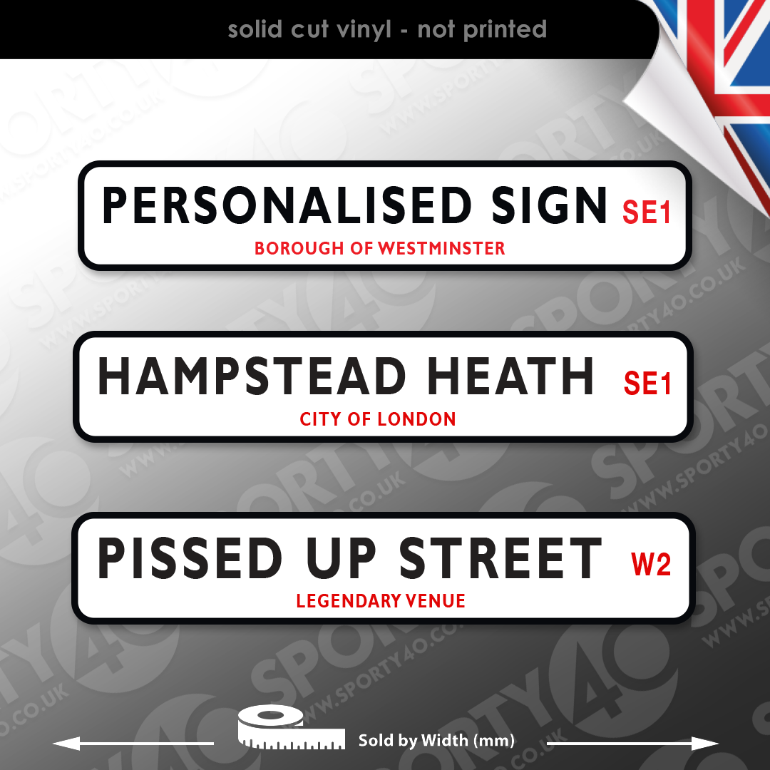 Self-Adhesive City of London Personalised Decal Sticker
