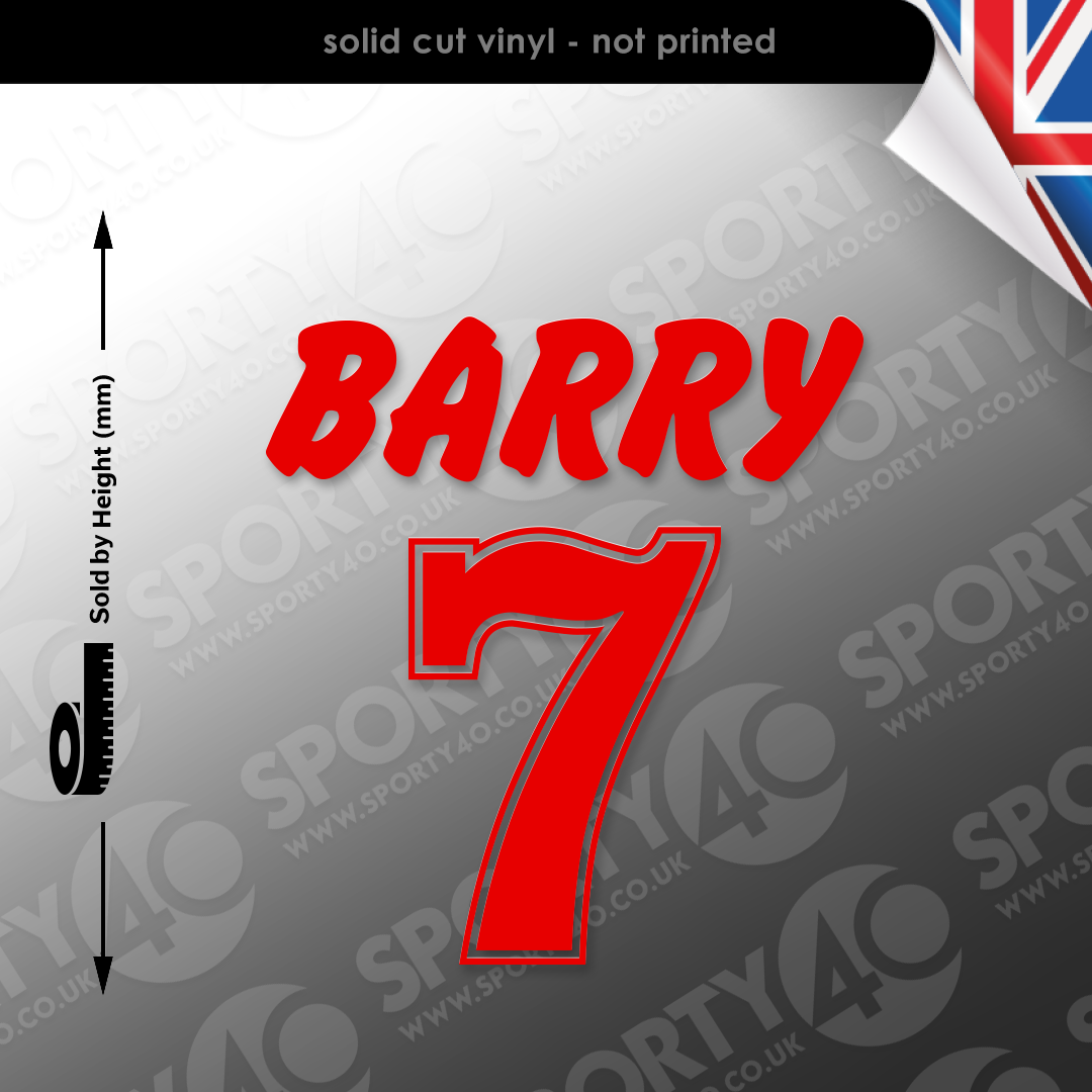 Barry 7 Vinyl Solid Vinyl Decal Sticker