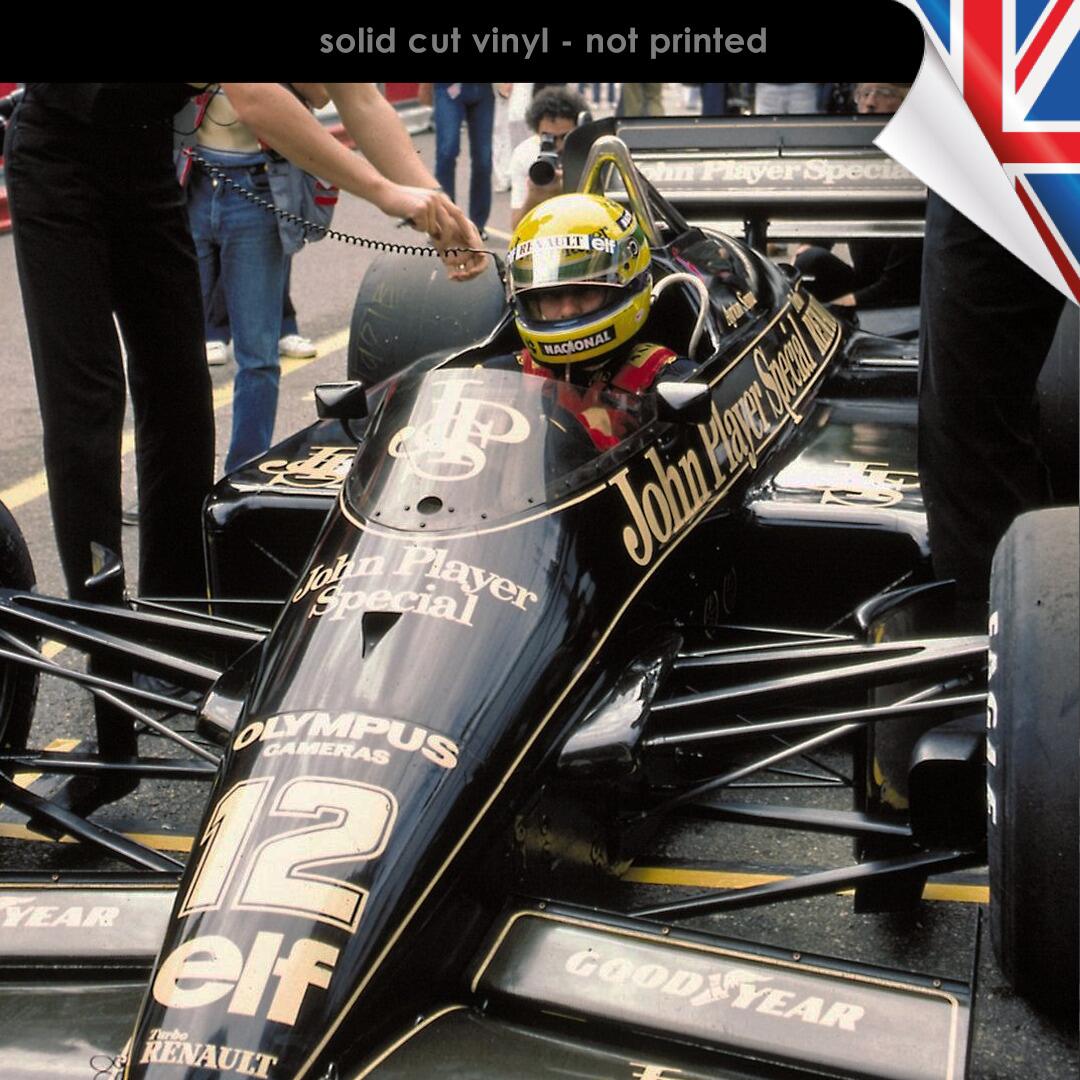 Senna No.12 JPS Vinyl Decal Sticker