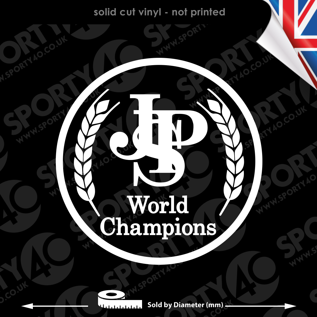JPS World Champions Vinyl Decal Sticker