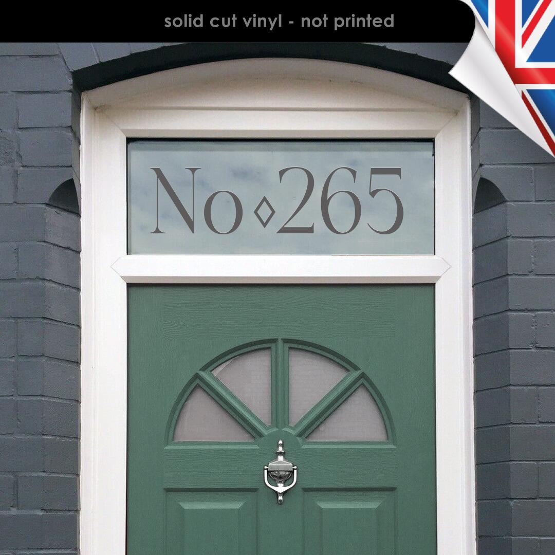 House Door Numbers Vinyl Decal Sticker