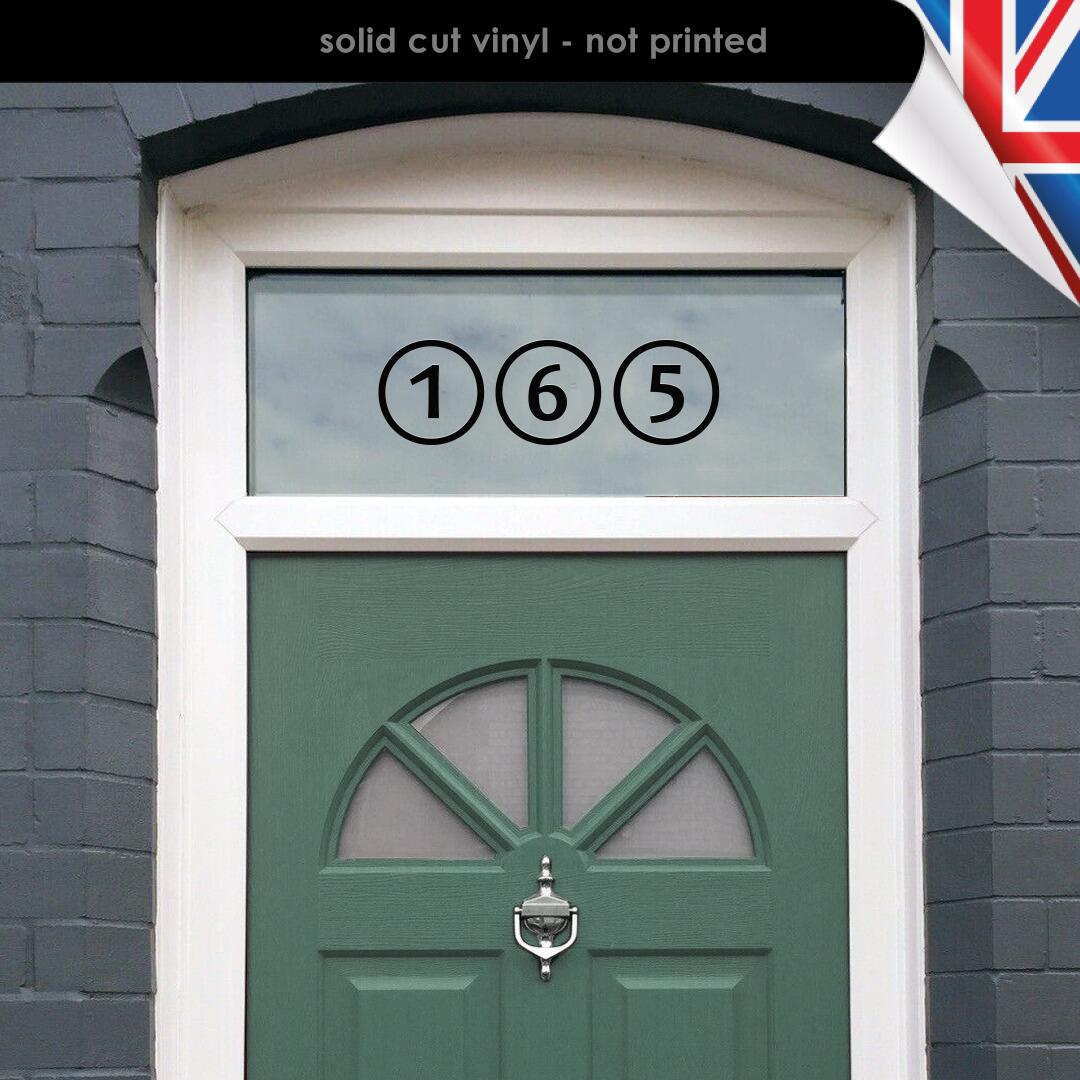 House Door Numbers Vinyl Decal Sticker