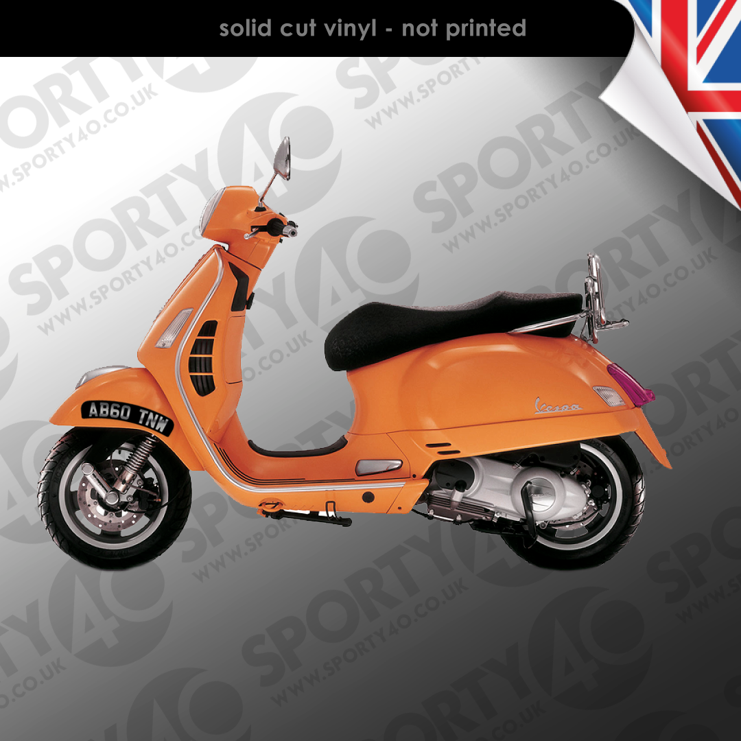 Self-Adhesive Scooter 7 Digit Vinyl Number Plate Sticker