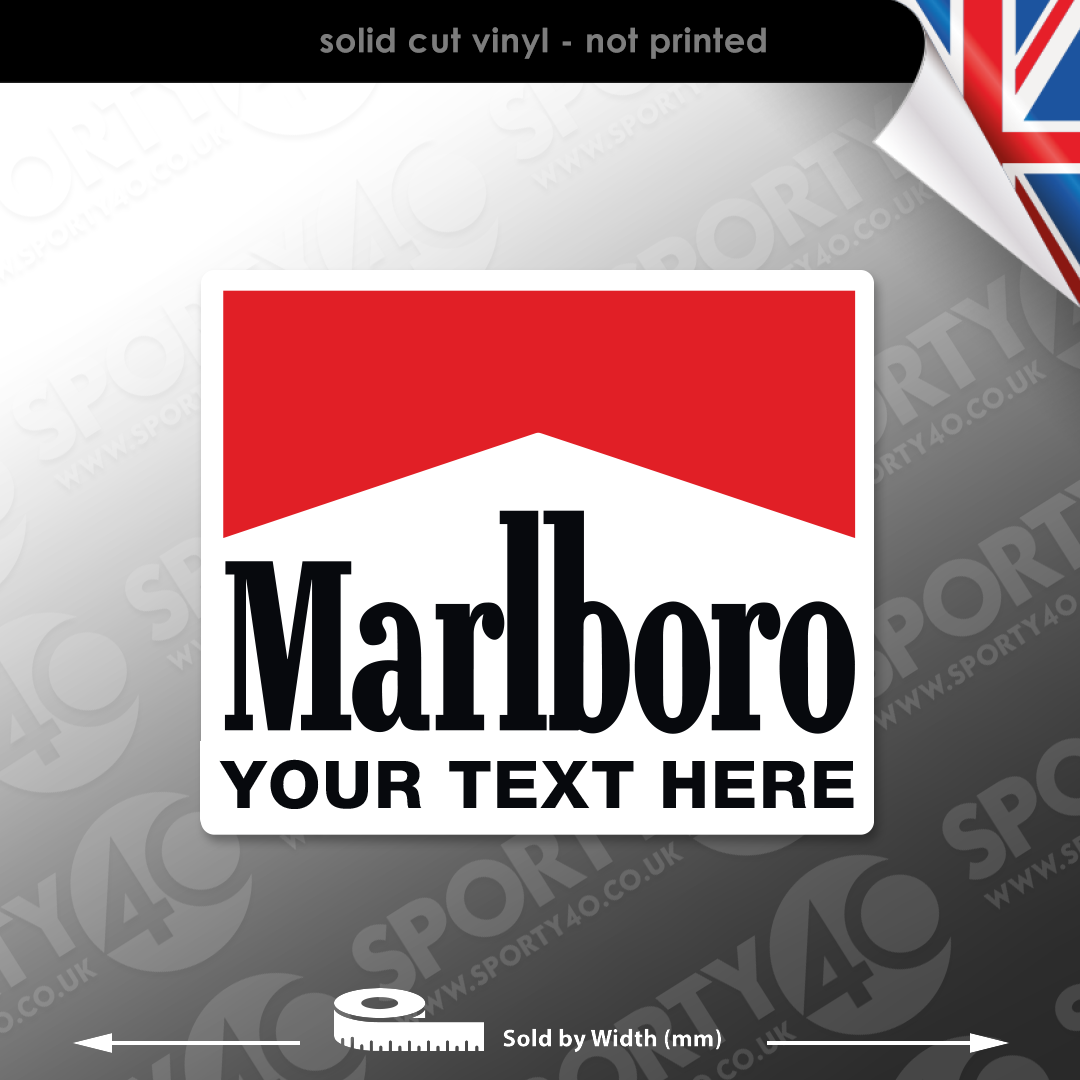 Marlboro Racing Team Team Vinyl Decal Sticker