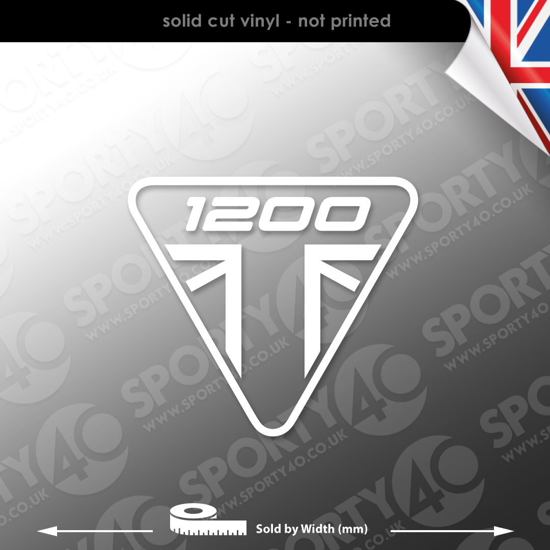 Triumph 1200 Triangle Vinyl Decal Sticker