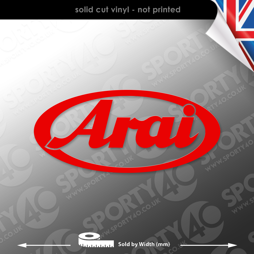 Arai Helmets Vinyl Decal Sticker