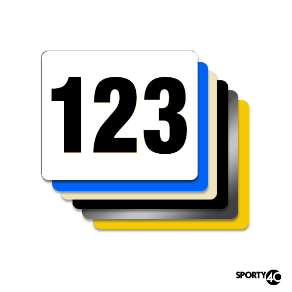 Square Rectangle Number Decals