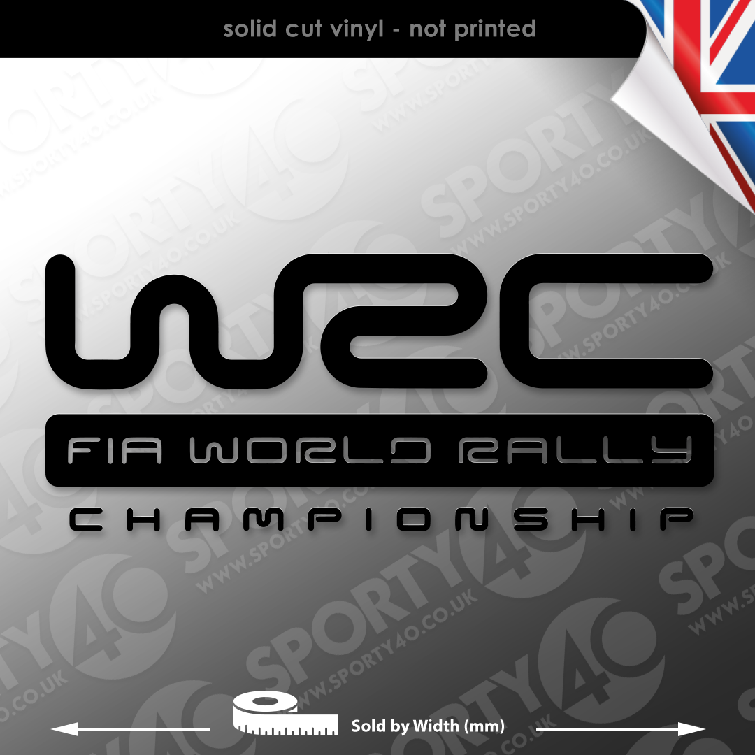 World Rally Championship Vinyl Decal Sticker