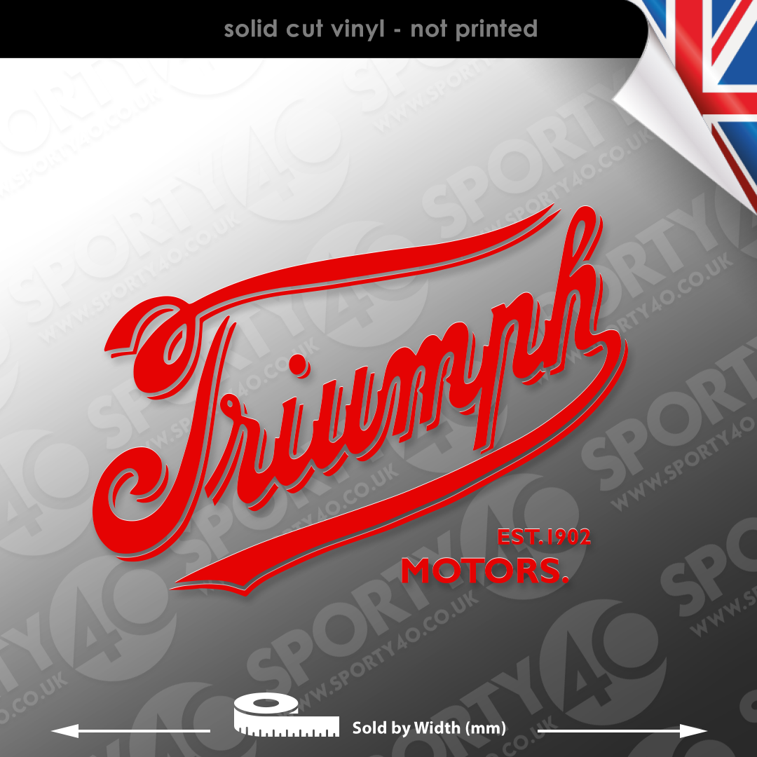 Retro Triumph Vinyl Decal Sticker