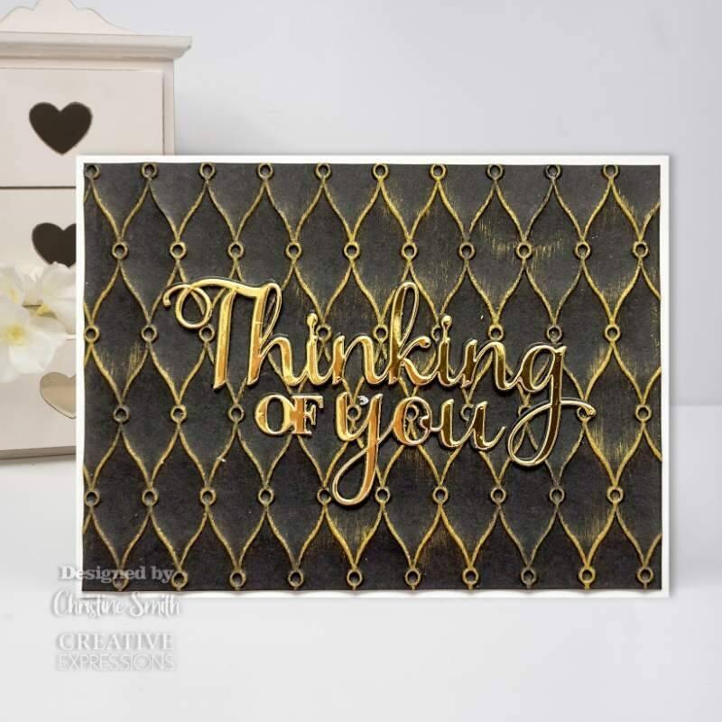 Creative Expressions Padded Quilt 8 in x 8 in 3D Embossing Folder