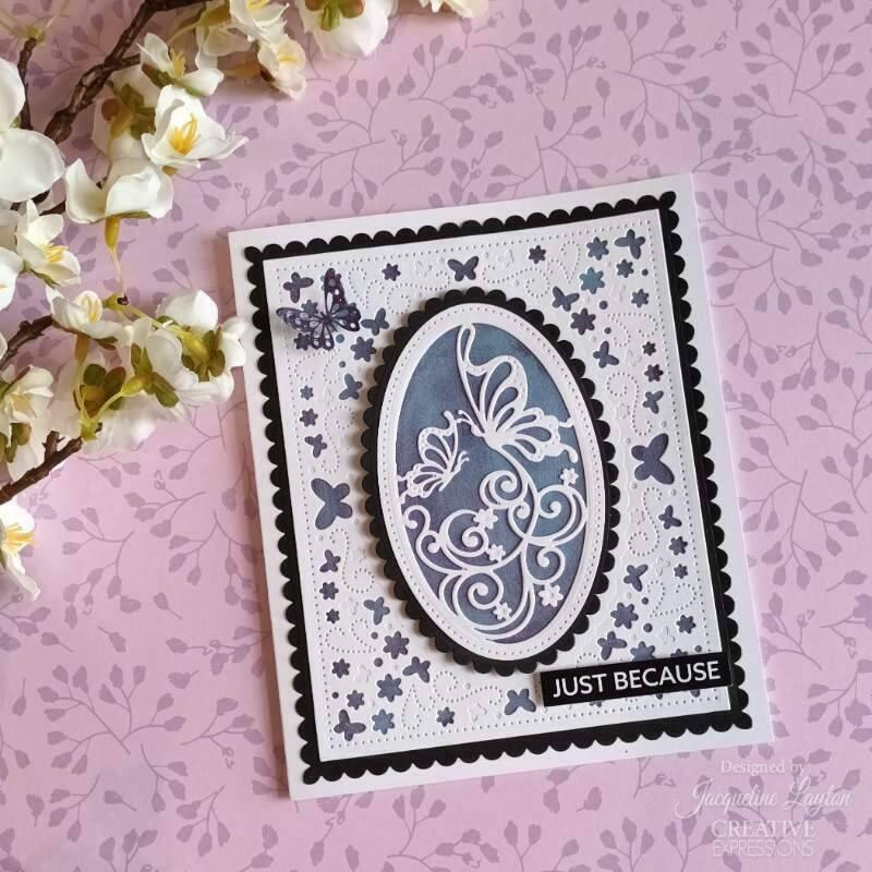 Jamie Rodgers Dies by Creative Expressions - Butterfly & Flowers Frame