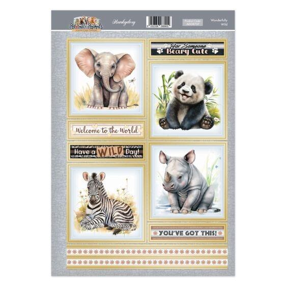 Adorable Animals Wonderfully Wild Topper Sheet
