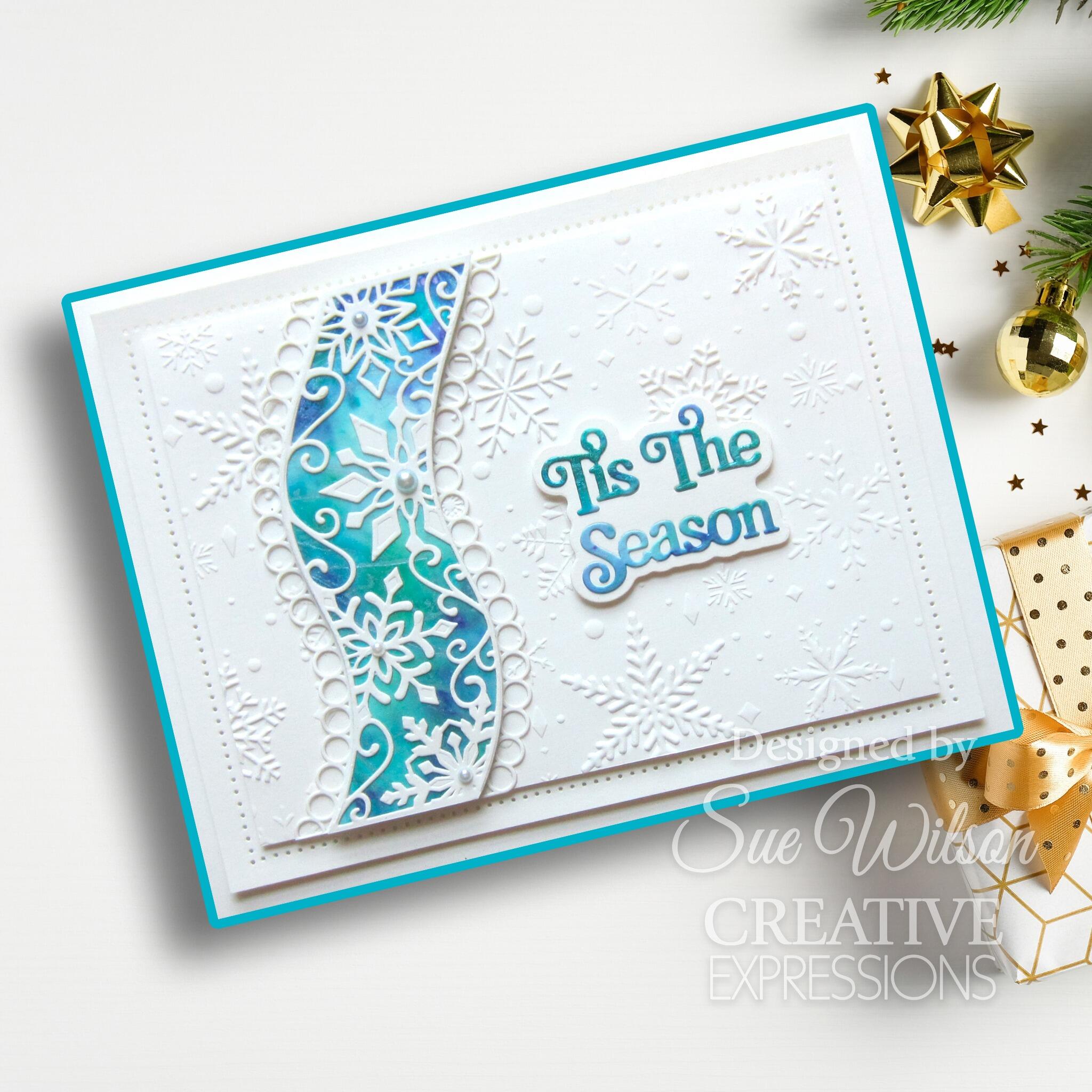 Creative Expressions Sue Wilson Festive Shadowed Sentiments Tis The ...