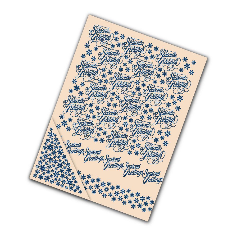 TATTERED LACE SEASON'S GREETINGS EMBOSSING FOLDER SET OF 4