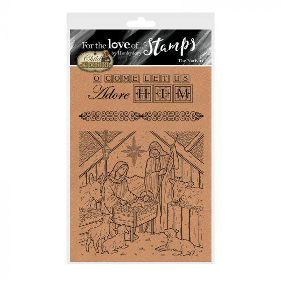 For the Love of Stamps - The Nativity A6 Stamp Set