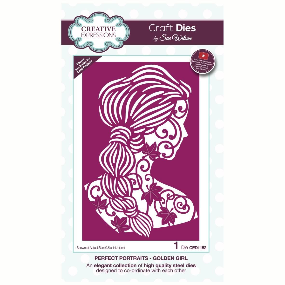 Creative Expressions Sue Wilson Perfect Portraits Golden Girl Craft Die