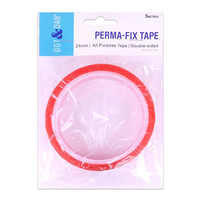 Dot & Dab Perma Fix Tape Red Liner Tape 24mm Wide
