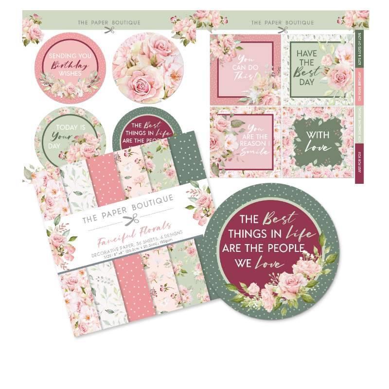 The Paper Boutique Fanciful Florals Paper Kit