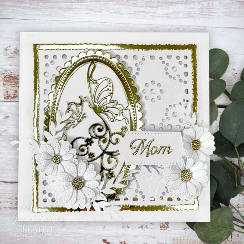 Jamie Rodgers Dies by Creative Expressions - Butterfly & Flowers Frame