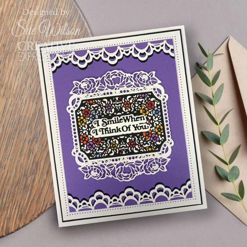 Creative Expressions Sue Wilson Decorative Drapes Border Craft Die