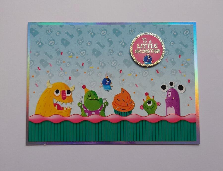 To A Little Monster Monsters Inc Birthday Handmade Card Topper