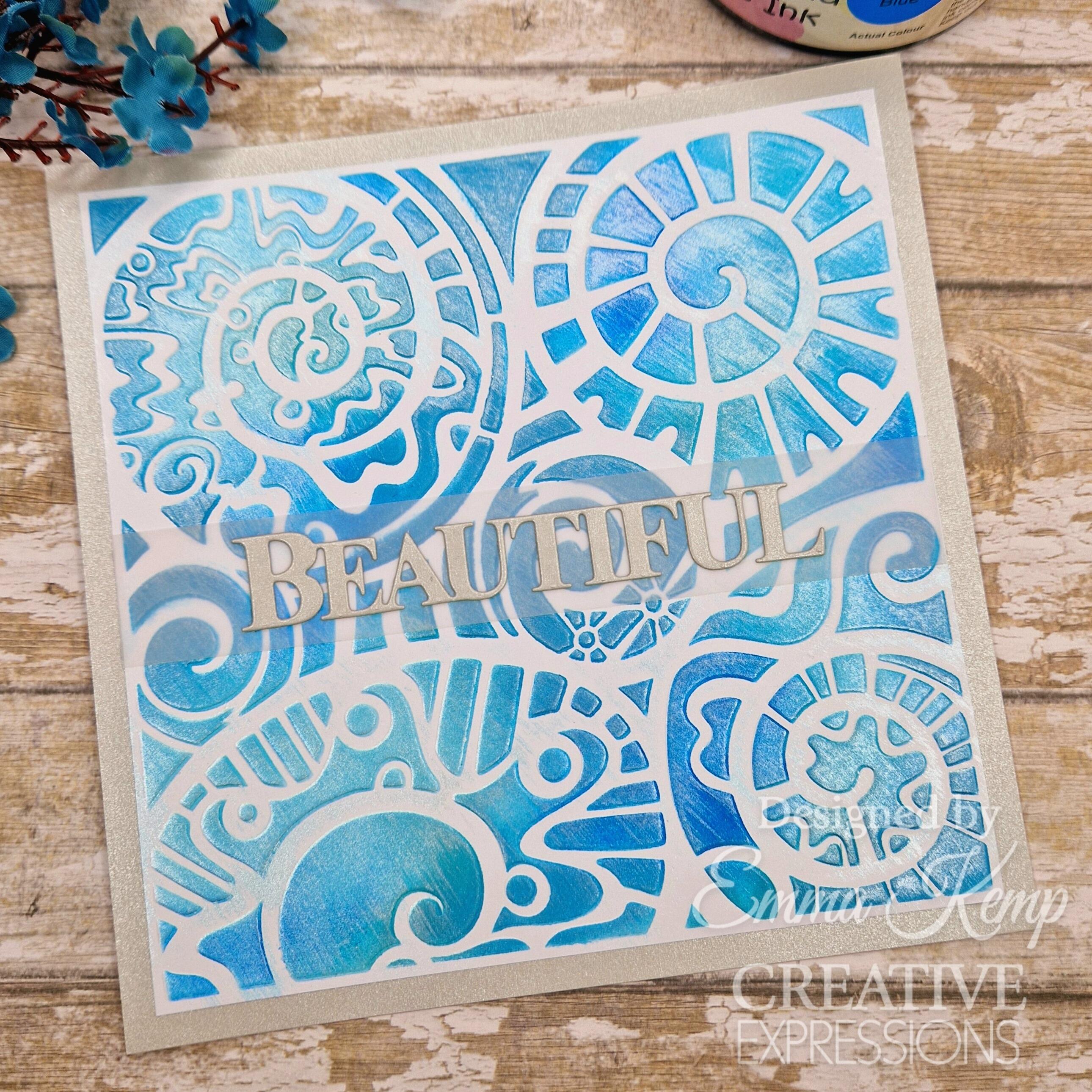 Creative Expressions Dora Shell 6 in x 6 in Stencil