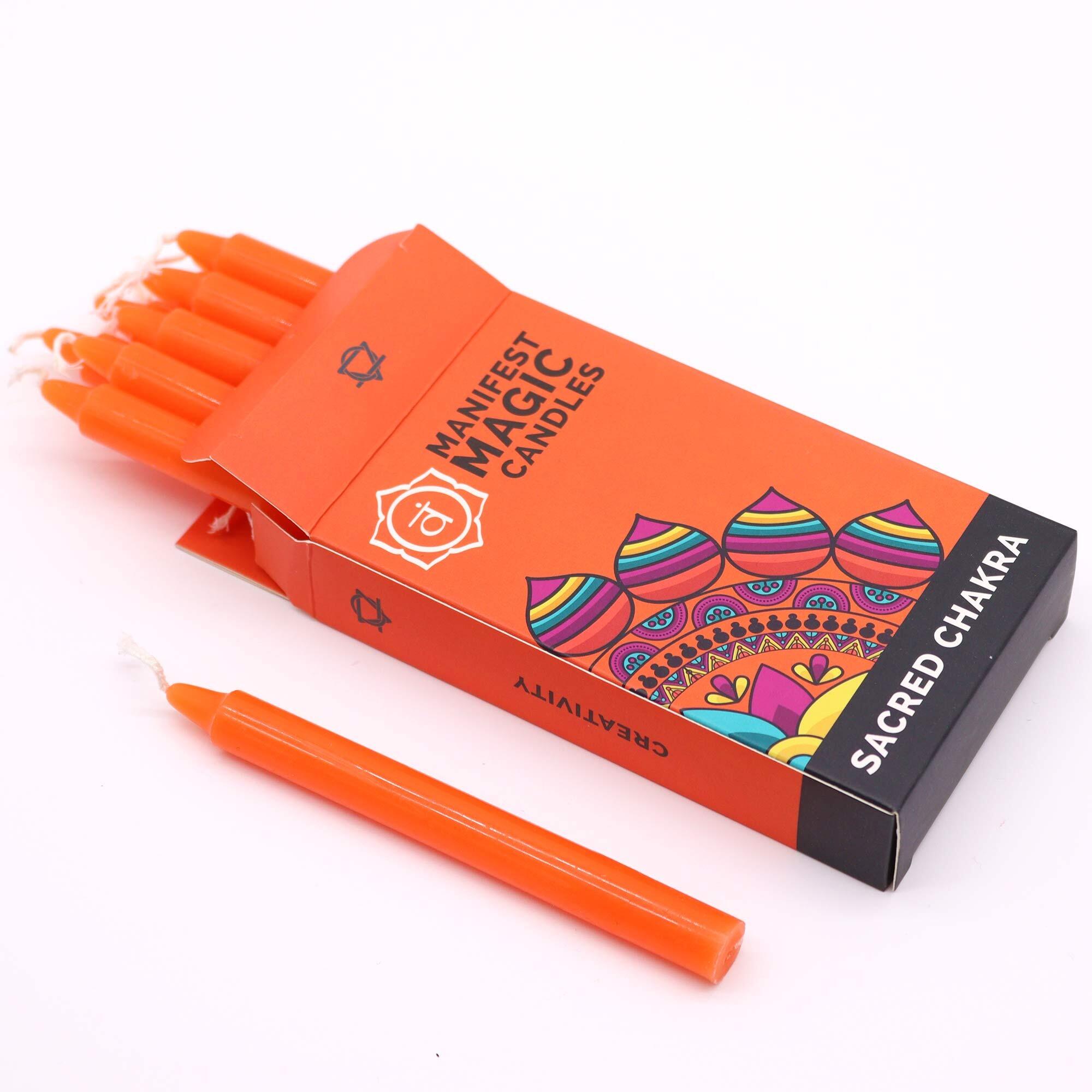 Manifest Magic Candles - Orange - Sacred Chakra