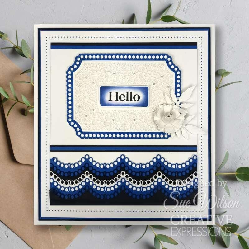 Creative Expressions Sue Wilson Decorative Drapes Border Craft Die