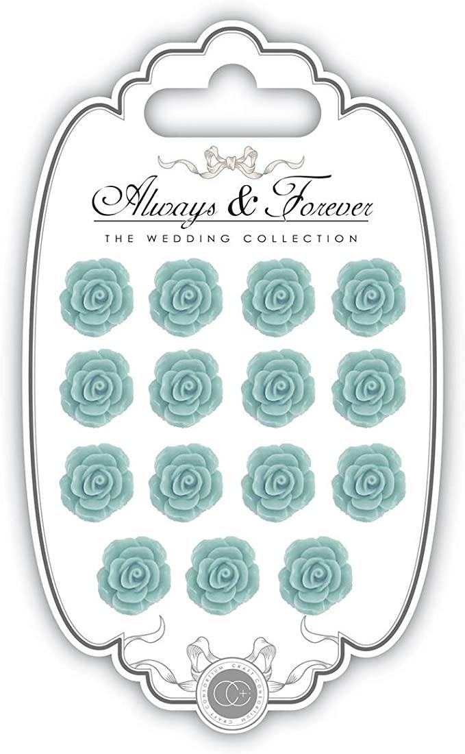 Craft Consortium Resin Flowers – Duck Egg