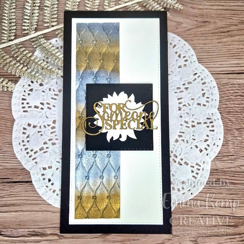 Creative Expressions Padded Quilt 8 in x 8 in 3D Embossing Folder