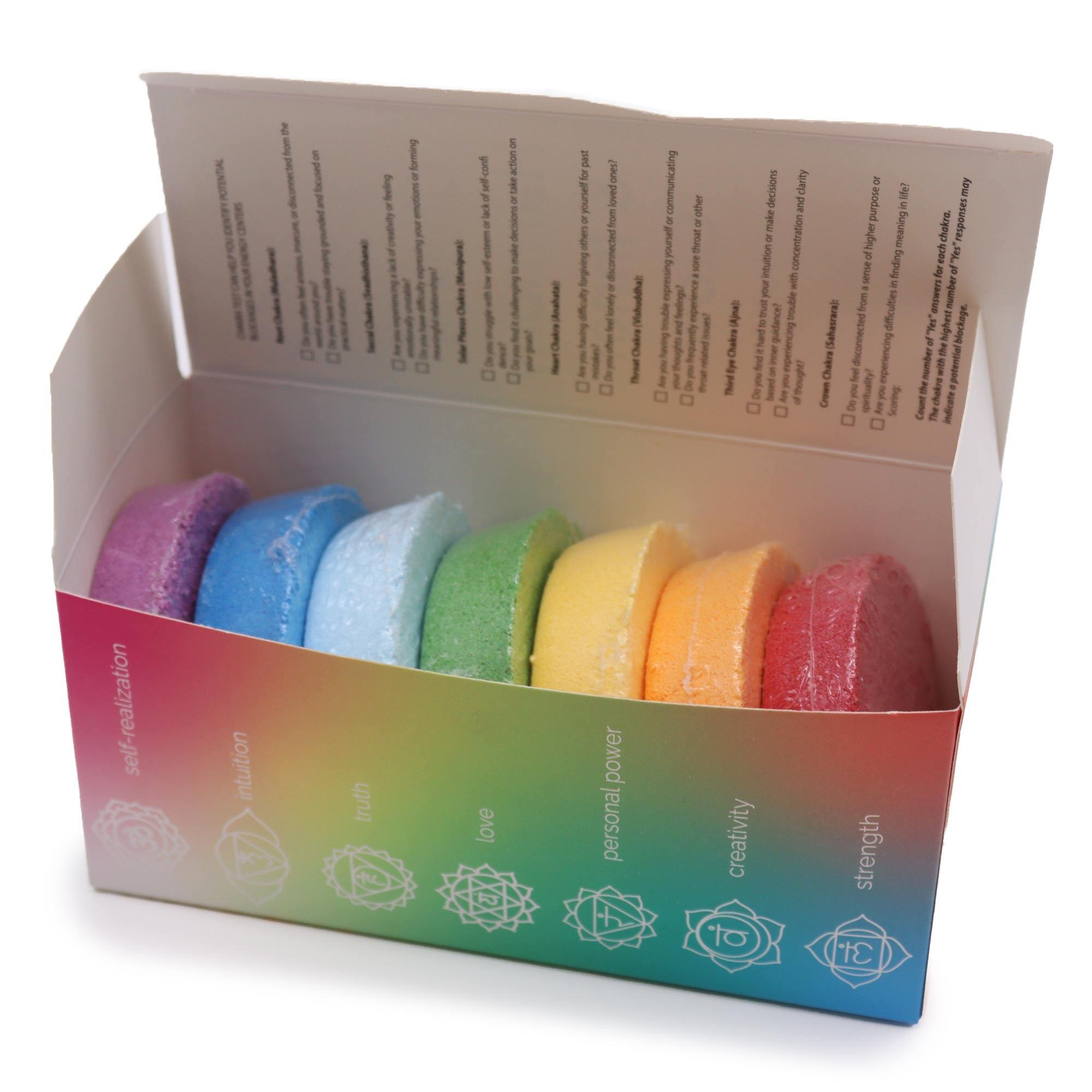 Chakra Bath Fizzers - Large Box - Chakra Harmony & Inner Glow