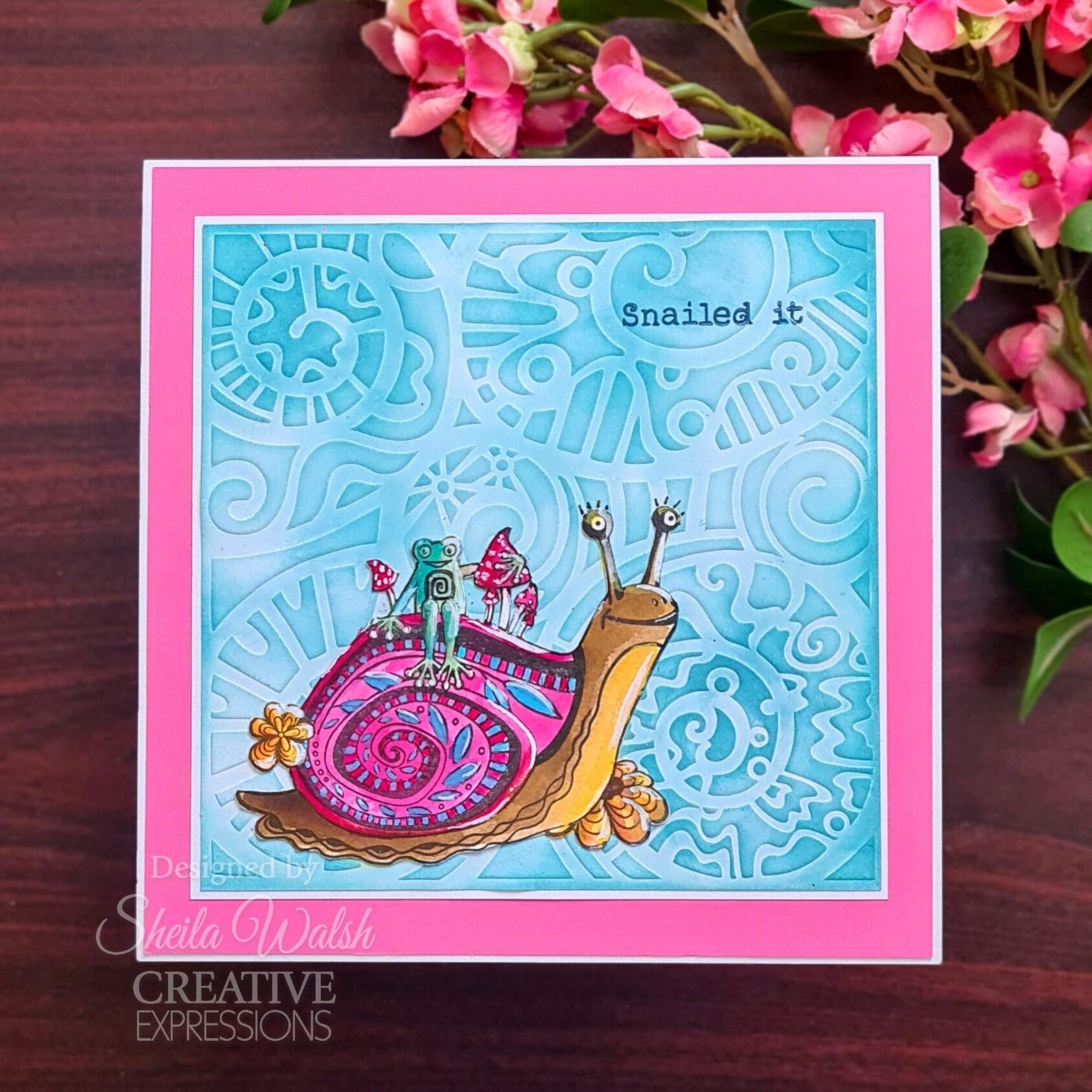 Creative Expressions Dora Shell 6 in x 6 in Stencil