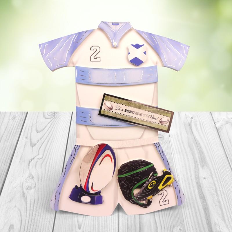 Hunkydory Collage-a-Card Luxury Topper Set - MAN OF THE MATCH & RUGBY ACE