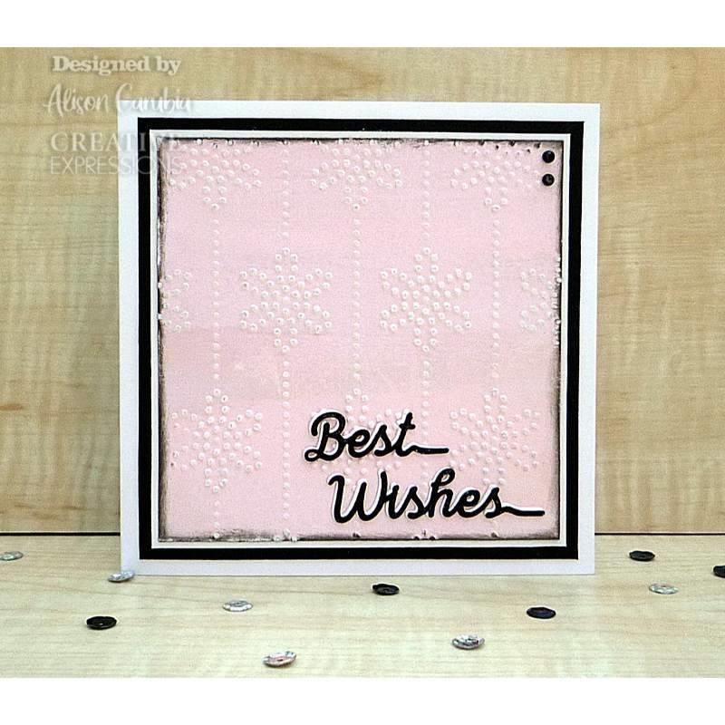 Creative Expressions One-liner Collection Best Wishes Craft Die