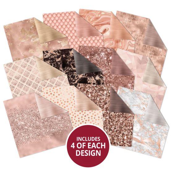 Duo Design Paper Pads - Rosy Gold & Brushed Metal