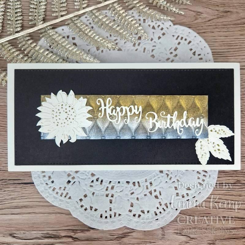 Creative Expressions Padded Quilt 8 in x 8 in 3D Embossing Folder