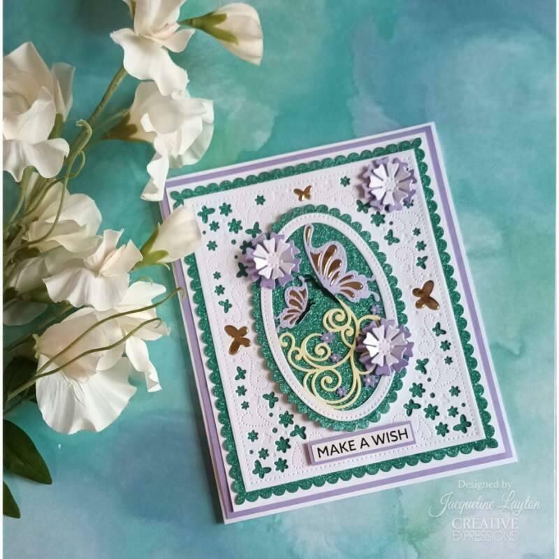 Jamie Rodgers Dies by Creative Expressions - Butterfly & Flowers Frame