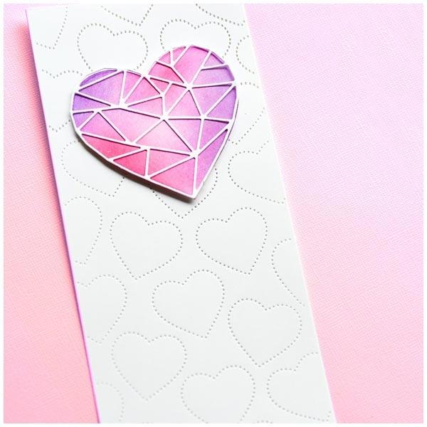 MEMORY BOX DIE SLIM PINPOINT HEART PLATE