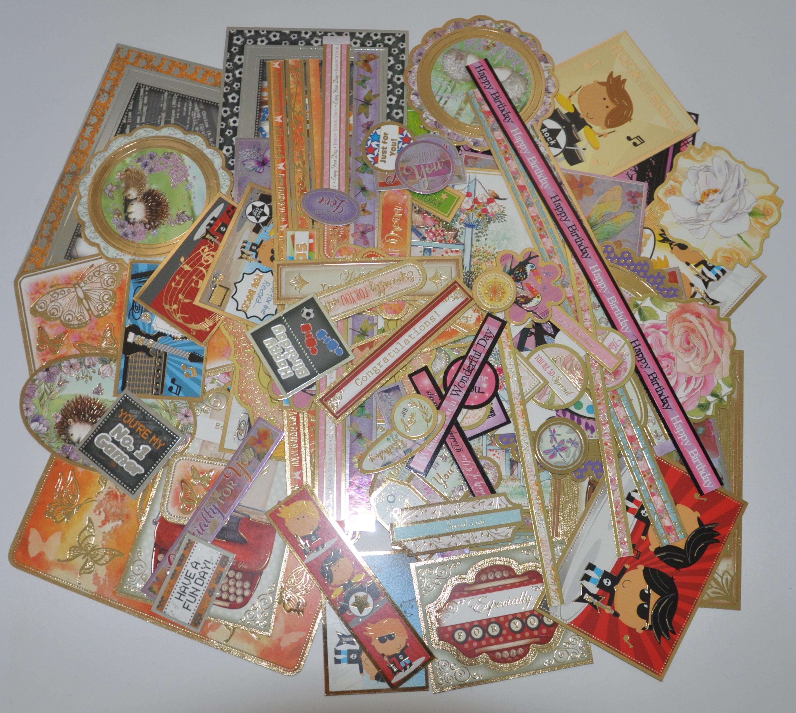 500 Pieces Hunkydory Luxury Die Cut and Foiled Toppers Mega Bundle