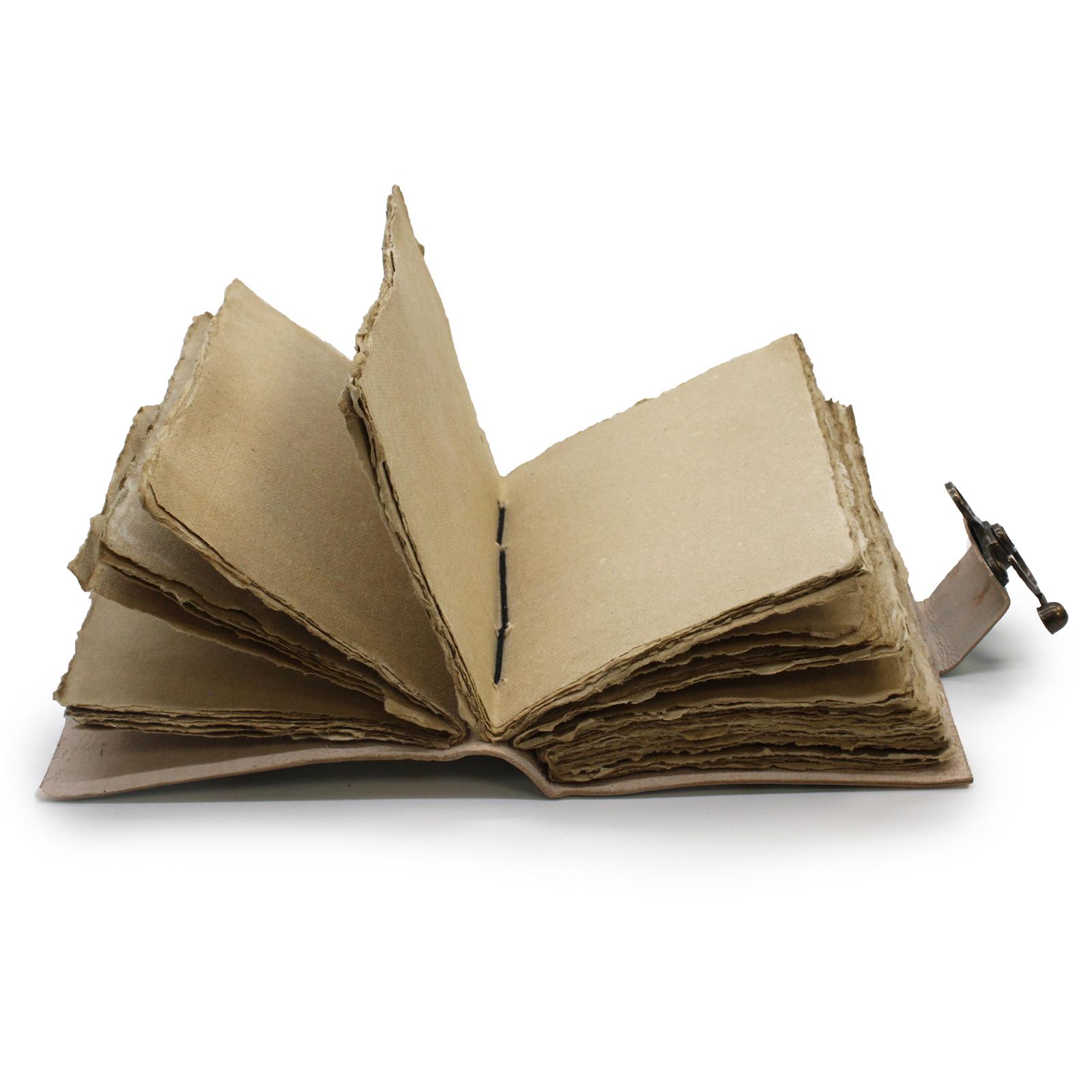Bee Kind Deckle Edge Leather Notebook / Junk Journal (7"x5")