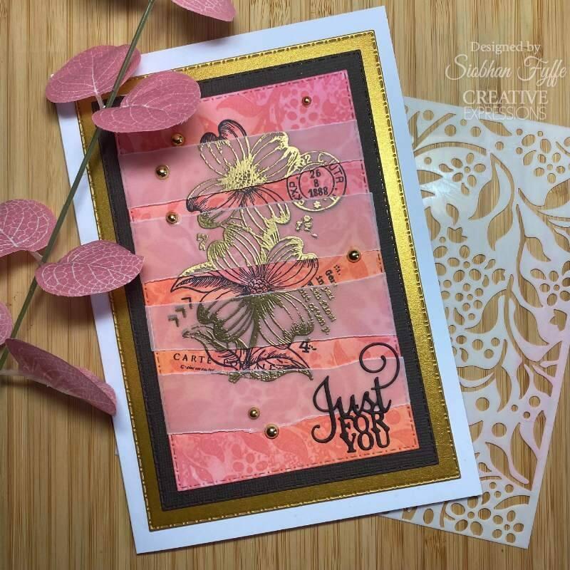Woodware Clear Singles Dogwood Flowers 3 in x 4 in Stamp