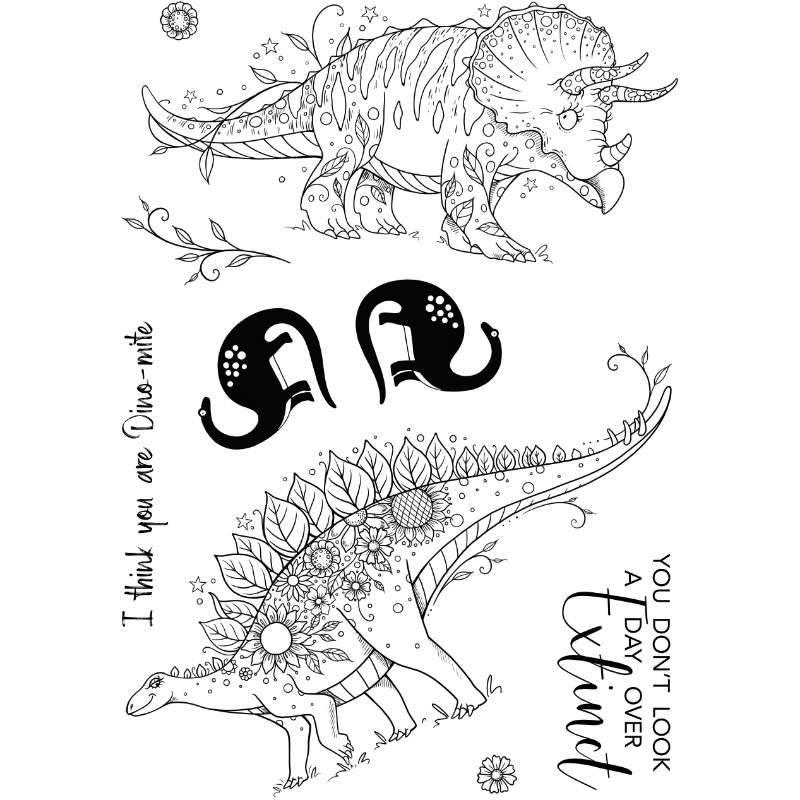 Pink Ink Designs Tri-Sarah Tops 6 in x 8 in Clear Stamp Set