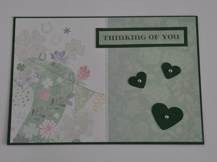 Good Luck Thinking of You Love Hearts Four Leaf Clovers Bunting ...