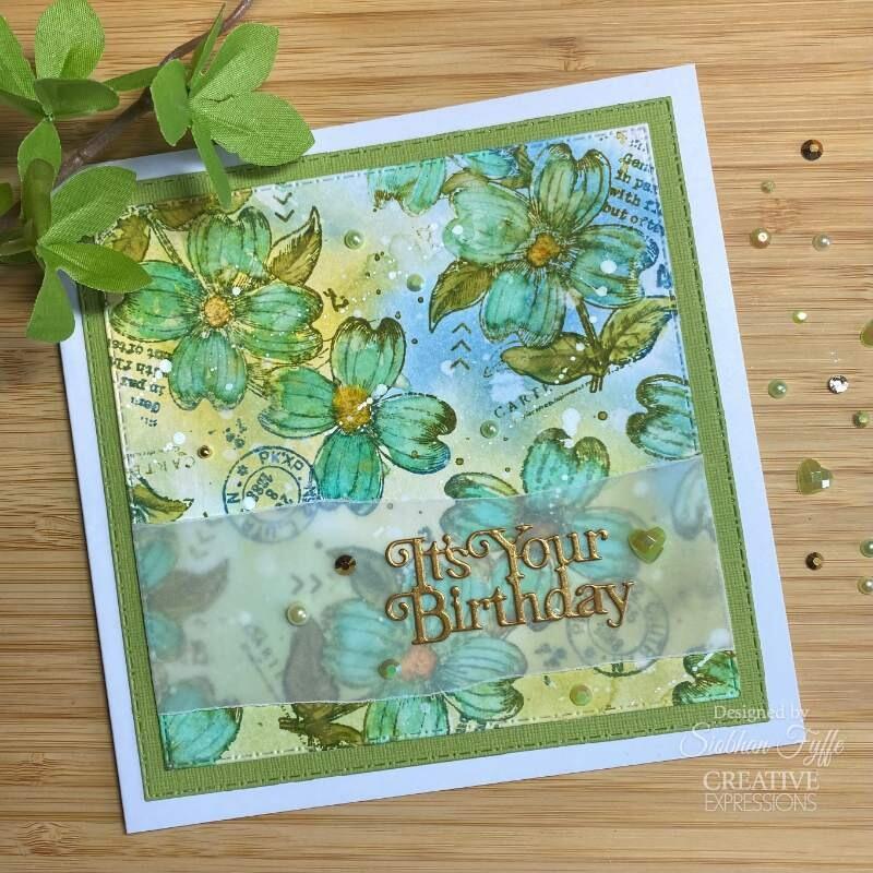 Woodware Clear Singles Dogwood Flowers 3 in x 4 in Stamp